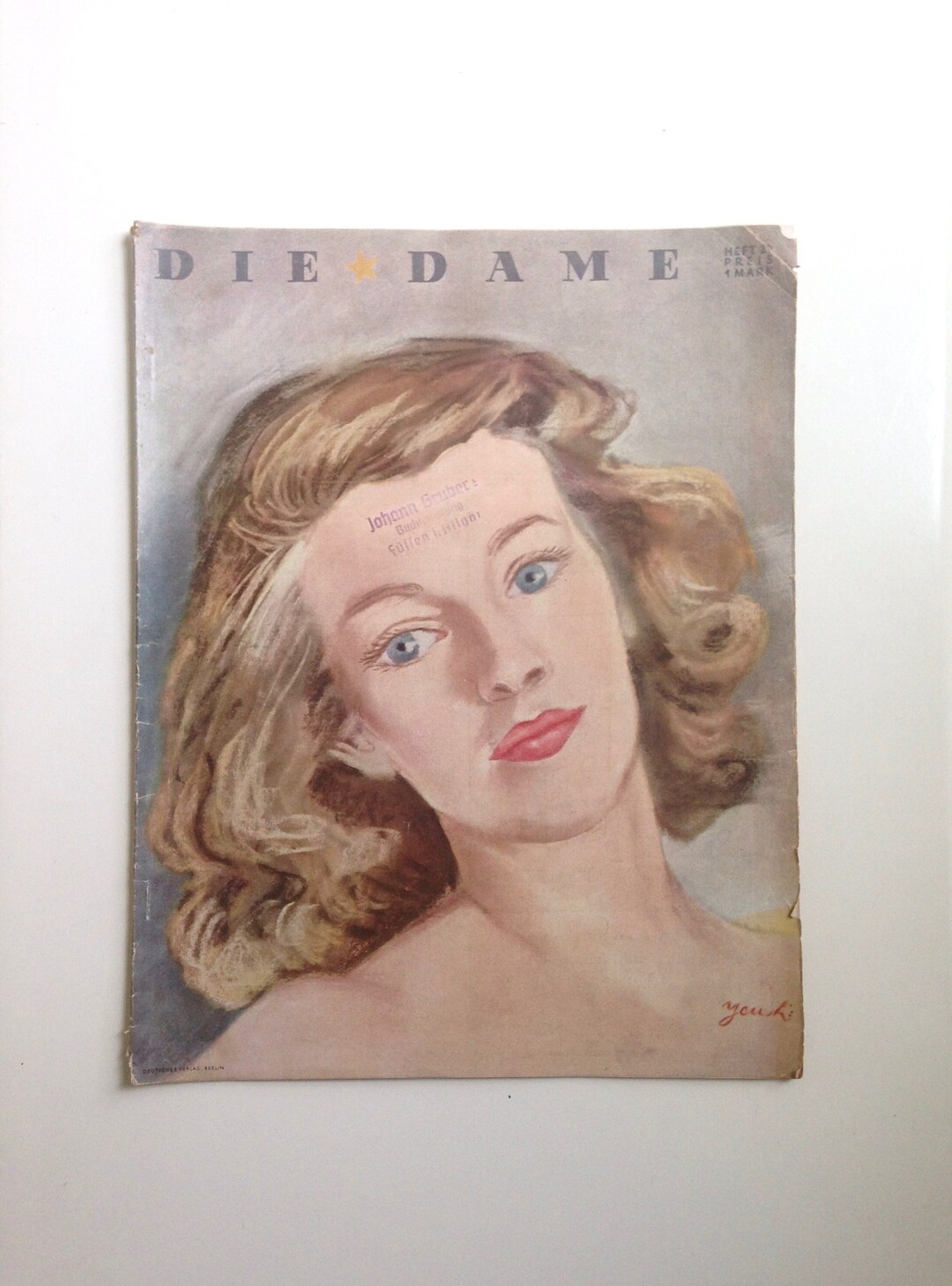DIE DAME Vintage Modezeitschrift Modemagazin Frauenzeitschrift ...