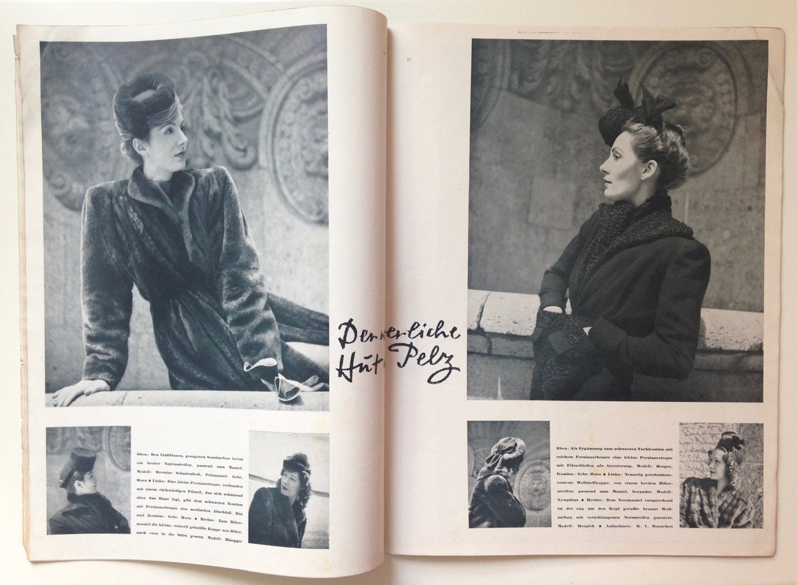 DIE DAME Vintage Modezeitschrift Modemagazin Frauenzeitschrift - Etsy ...