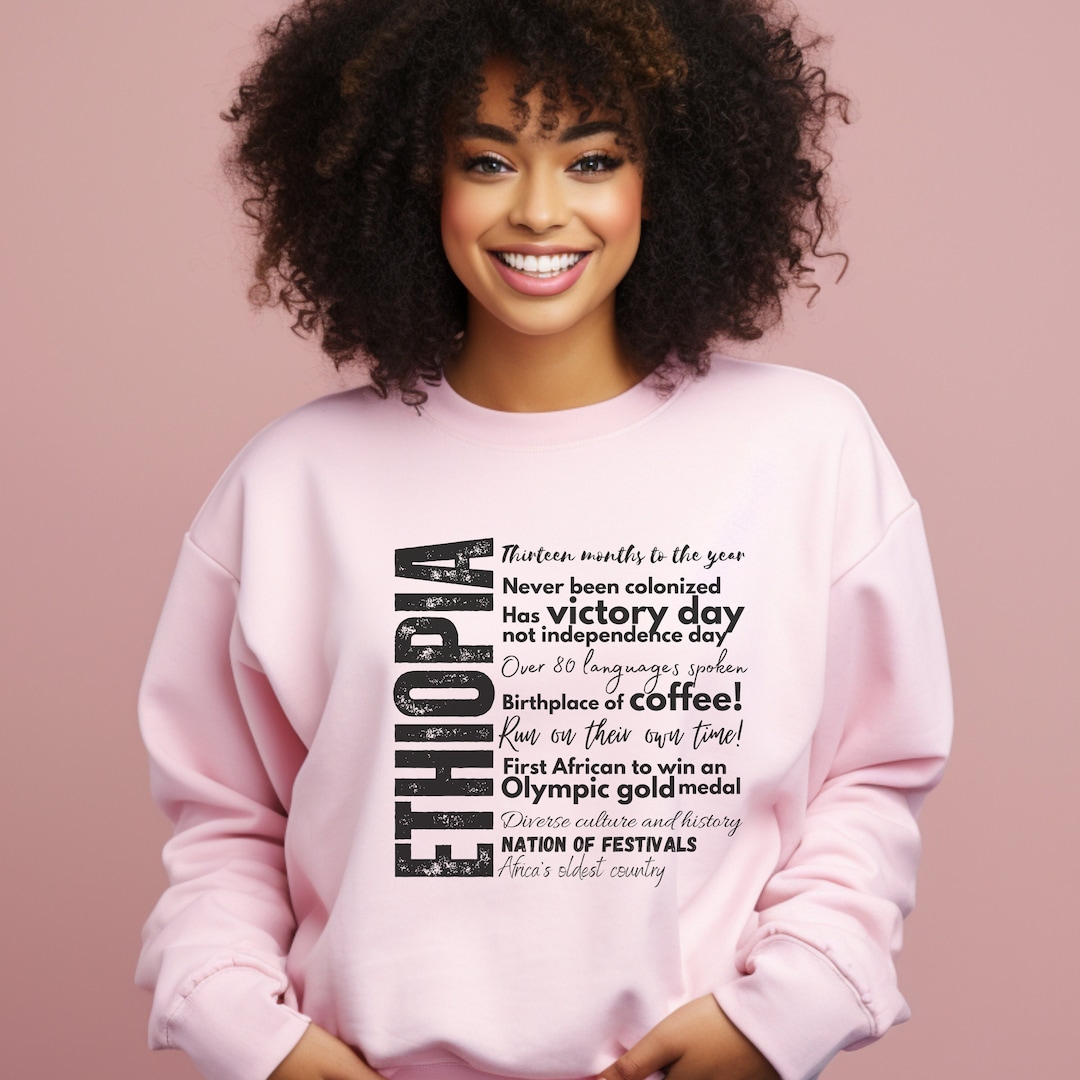 Ethiopia Sweatshirt, Ethiopian Coffee History Adwa Victory Sweater Gift ...