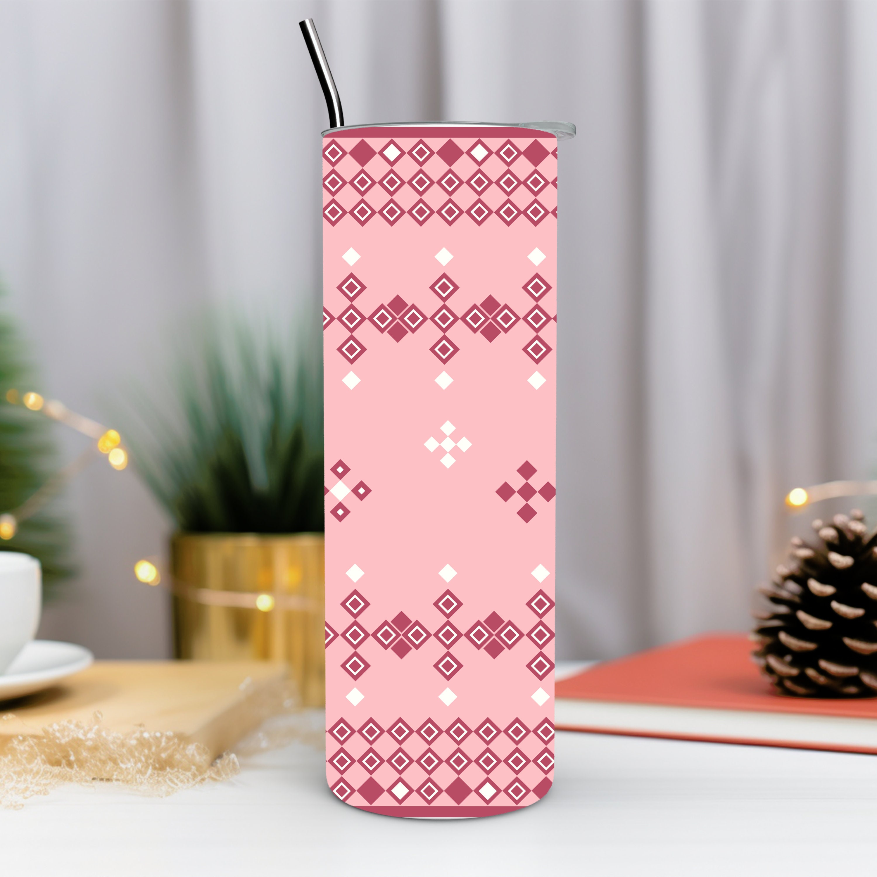 Ethiopian Pink Tilet Tumbler, Tilet Tumbler Gift for Ethiopian ...