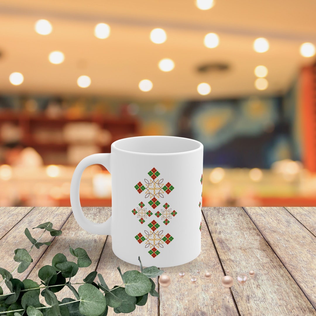 Ethiopian Mug Cup, Cross Meskel Tilet Tibeb Coffee Cup, Gift for ...
