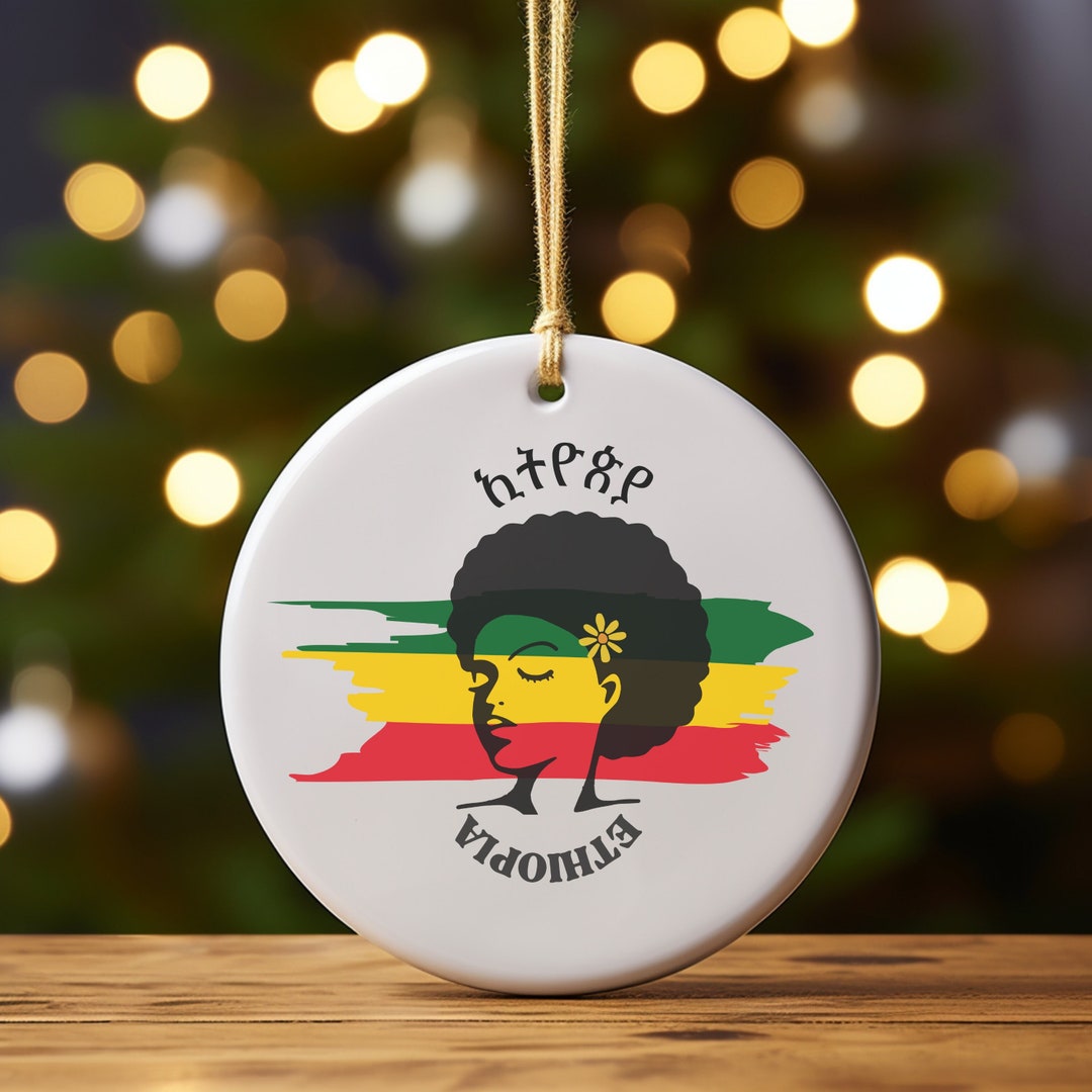 Ethiopian Christmas Ornaments, Ethiopian Christmas Gift, Ethiopian Flag ...