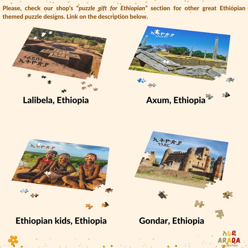 Ethiopian Graduation Puzzle, Custom Amharic Name Photo Gift, Class of ...
