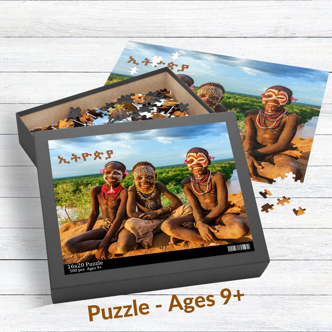 Ethiopian Omo Valley Kids Family Game Puzzle, Game Gift for Ethiopian ...