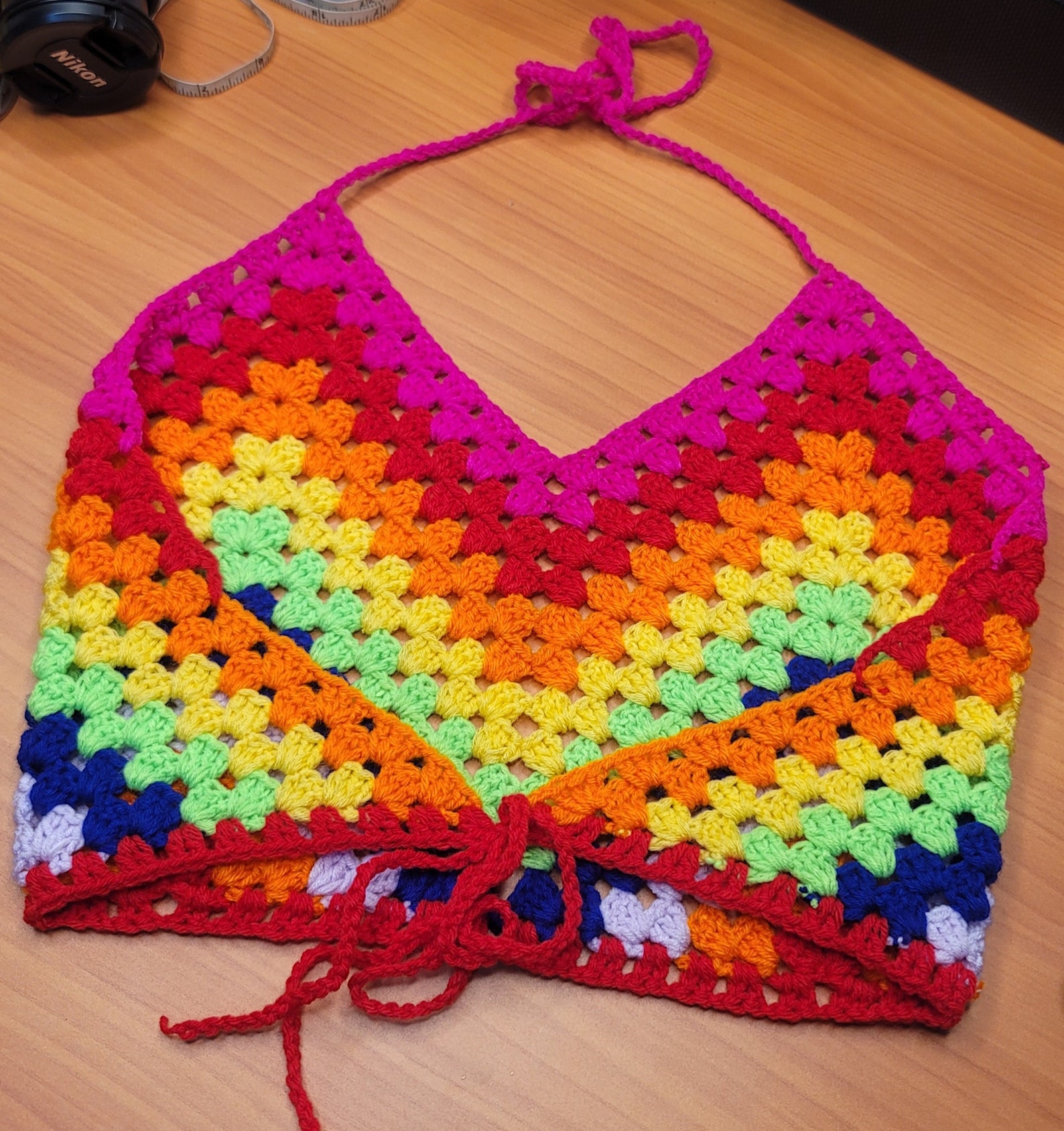 Granny Chevron Crochet Summer Crop Top Etsy