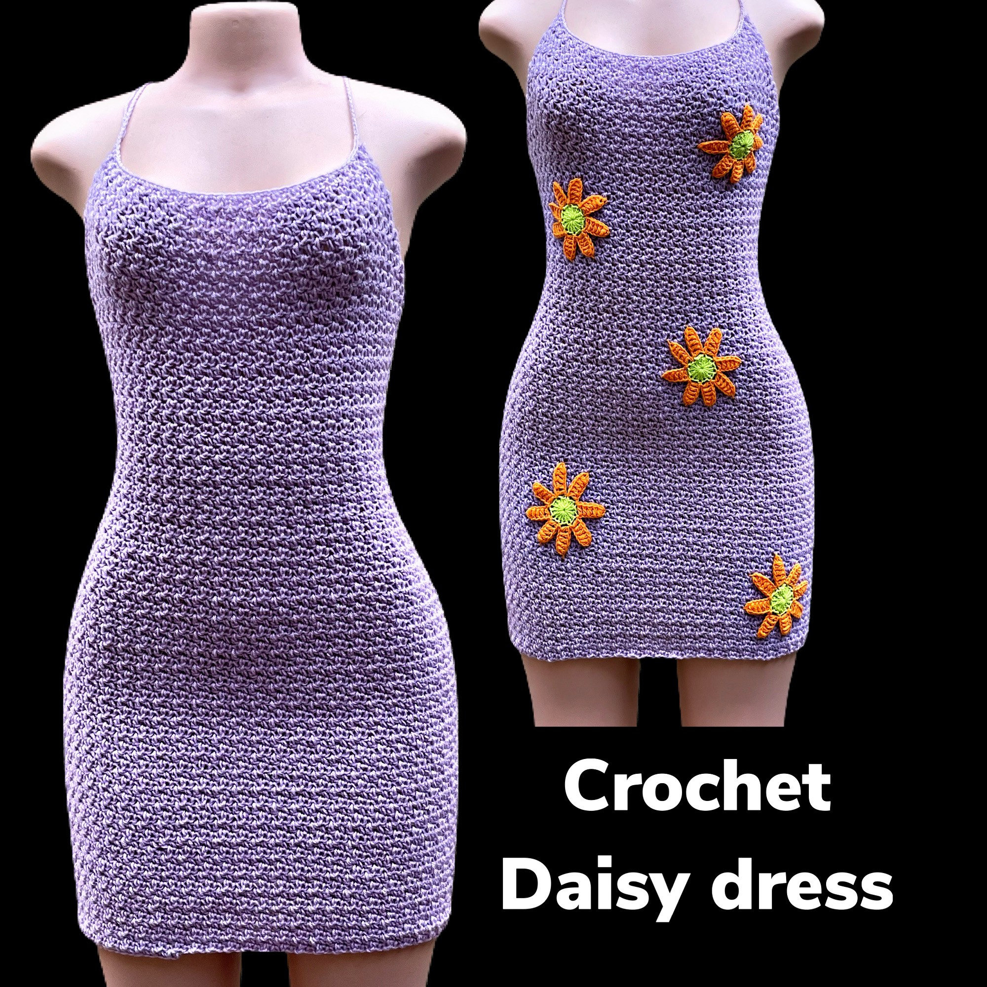 DAISY CROCHET DRESS - Etsy