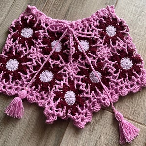 Crochet Flower Shorts / Crochet Floral Motif Shorts - Etsy