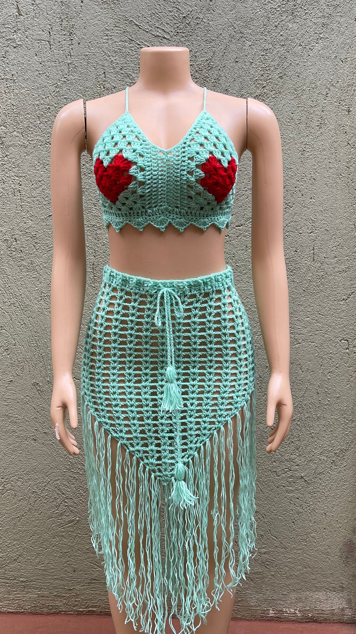 Heart Bralette X Crochet Pattern | Etsy