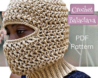 The Ribby Balaclava Crochet Pattern digital Balaclava Hood - Etsy