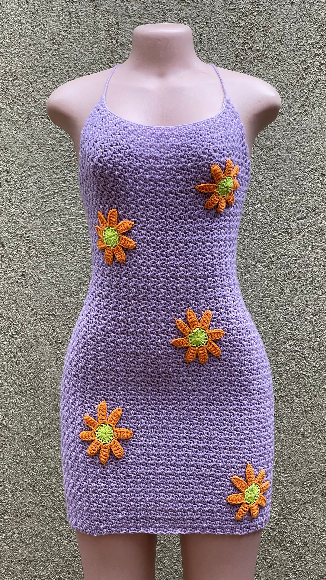 DAISY CROCHET DRESS - Etsy