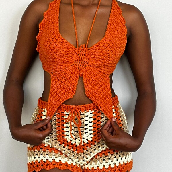 Butterfly Halter Top - Etsy