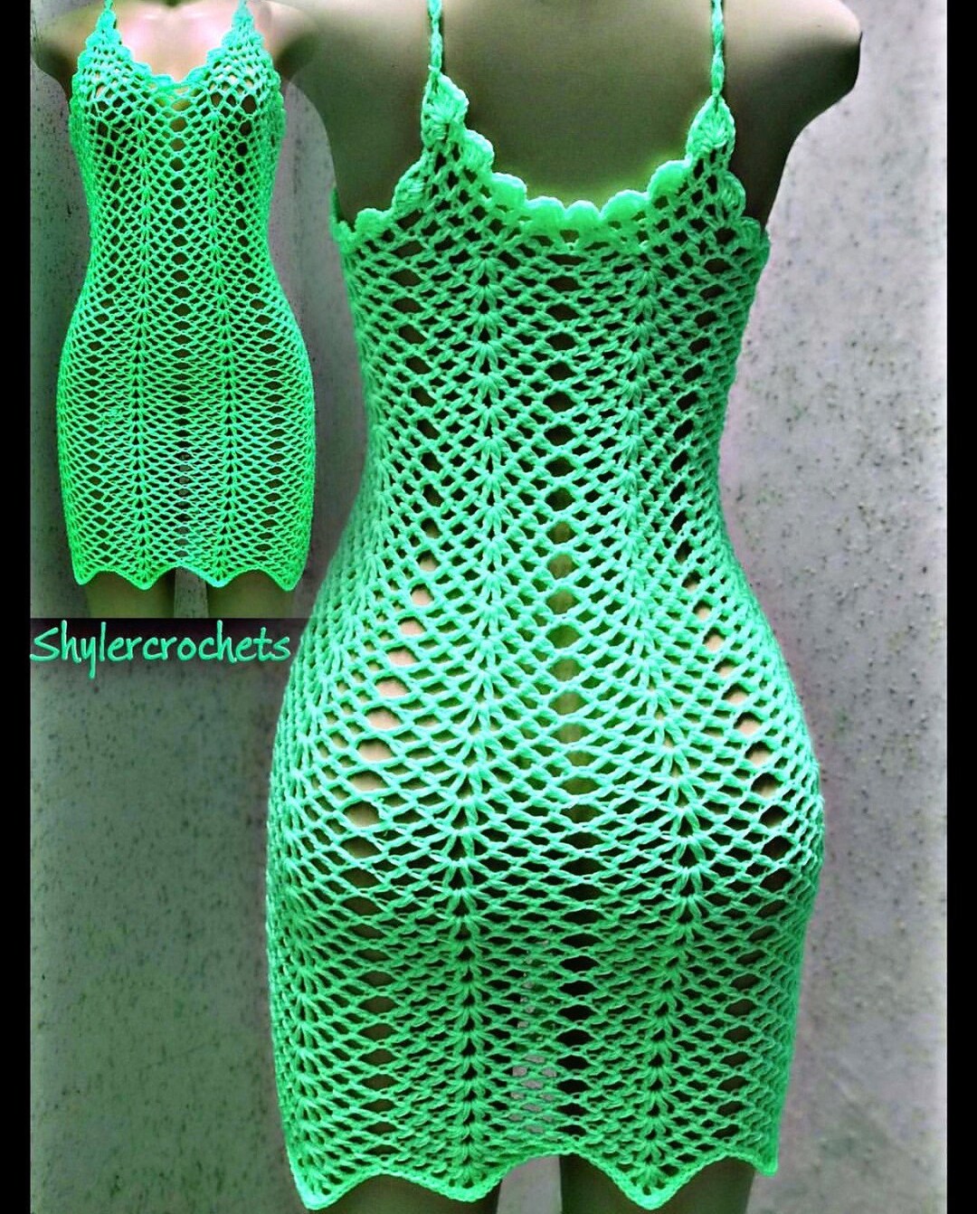 CROCHET LACE DRESS Pdf Pattern - Etsy