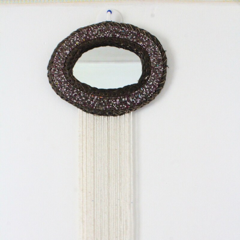 Beaded Mirror - Etsy
