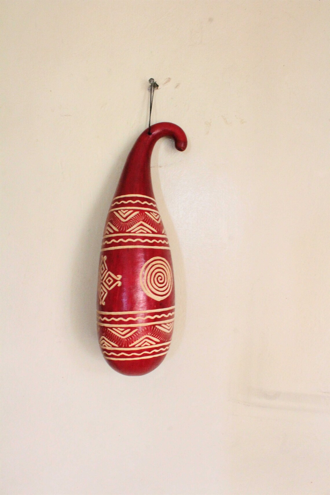 Handmade African Gourds-african Decor-handpainted Natural Gourds-wall ...