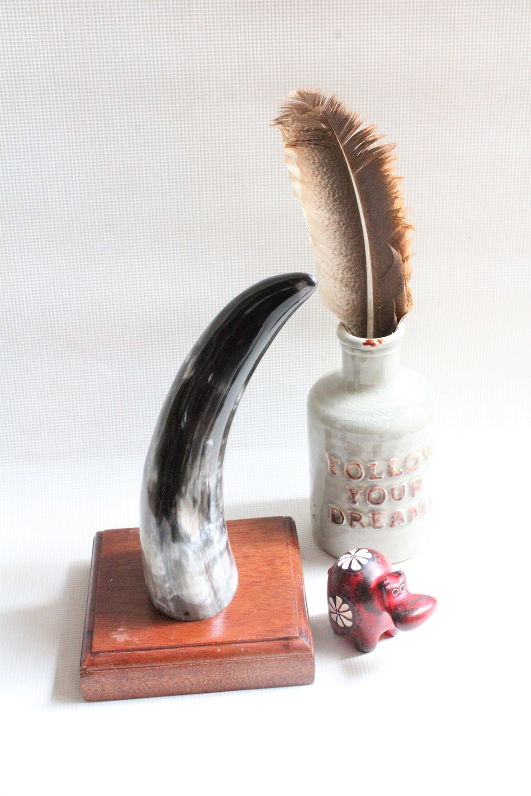 Africa Decor-home Decor-horn Decor-african Handmade Decor-handmade Cow ...
