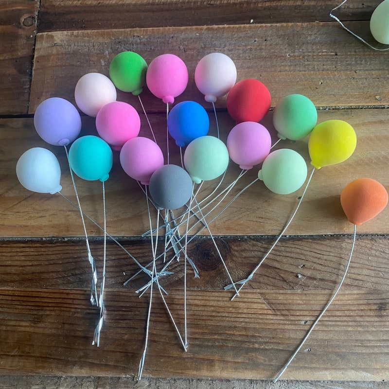 Mini Balloon Cake Topper - Etsy