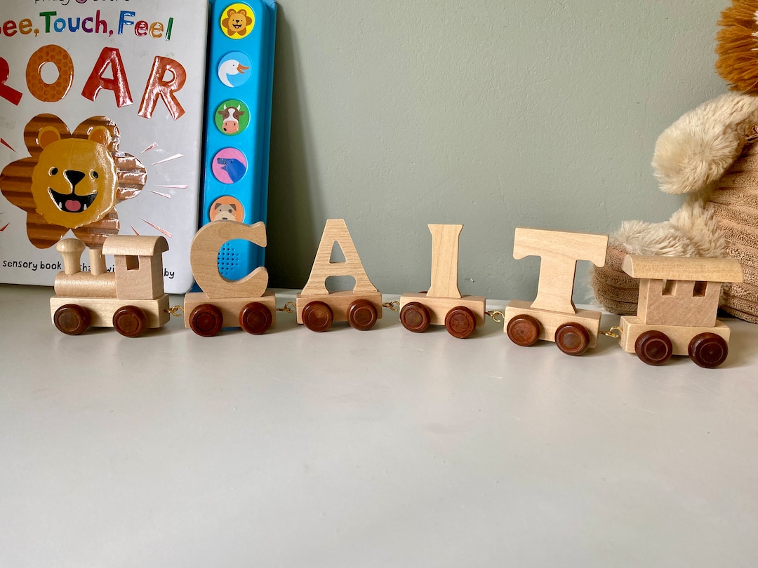 Personalised Wooden Train Name - Etsy