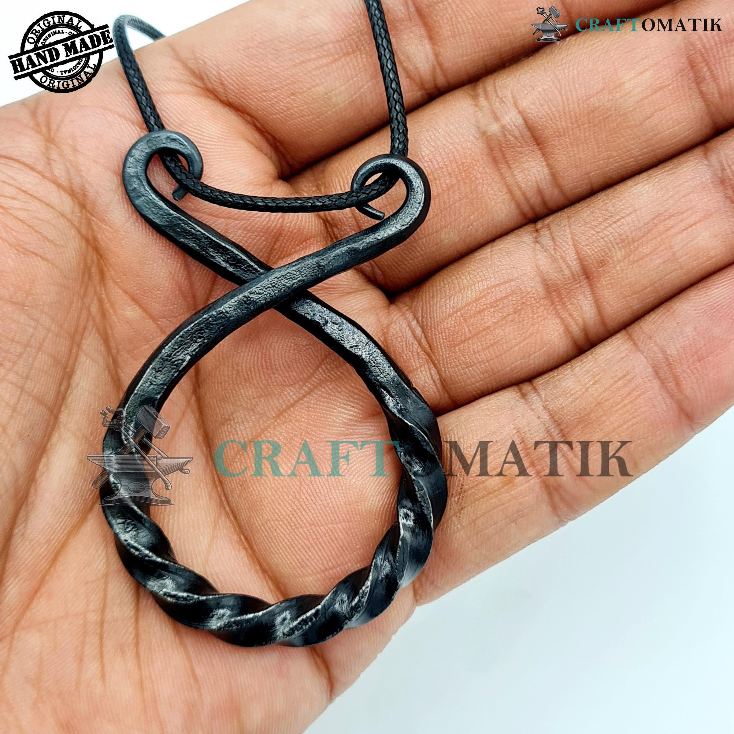 Medieval Amulet | Handmade Viking Pendant | Wrought Iron Celtic Locket ...