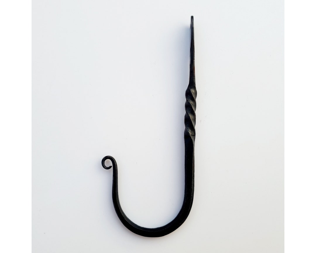 Hook | Medieval Wall Hook | Hand-forged Wrought Iron Coat Rack ...