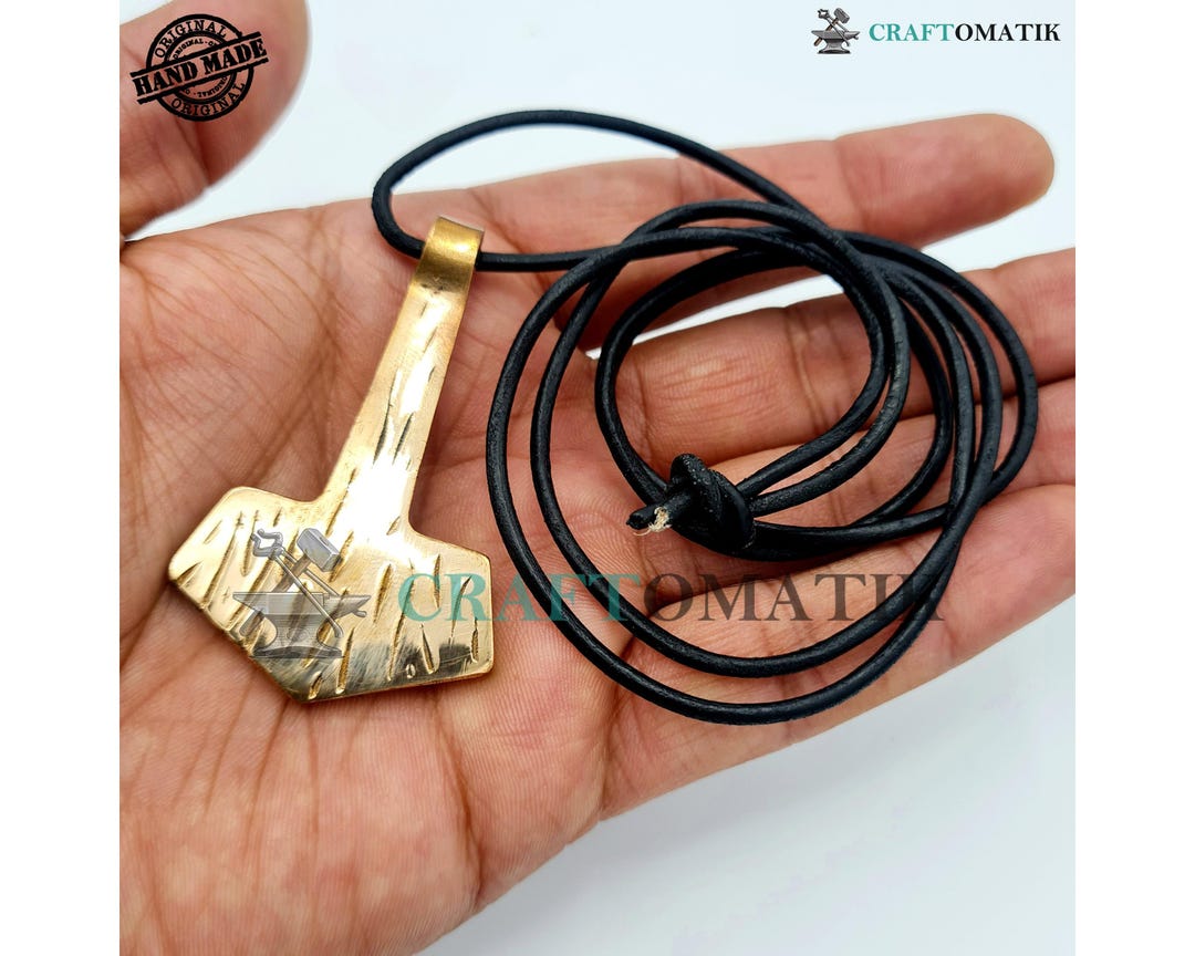 Medieval Amulet | Handmade Viking Pendant | Red Copper Celtic Locket ...
