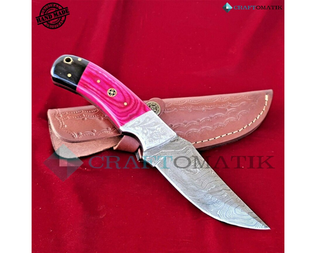 Premium Damascus Steel Hunting Knife | Original Damascus Blade ...