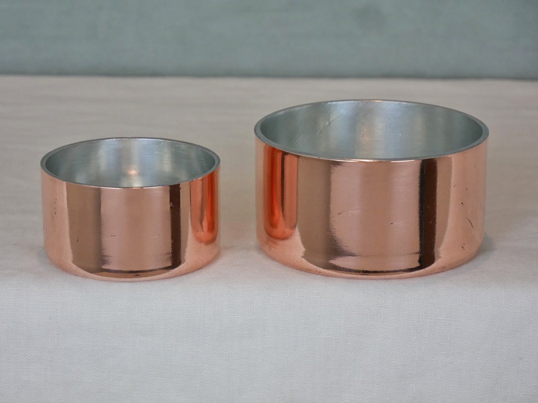 Mix & Match - 7 Oz and 16 Oz Tin-lined Copper Soufflé Molds (ramekins ...