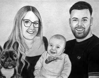 Custom Portrait Handmade Ink Portrait Stippling Portrait - Etsy Canada