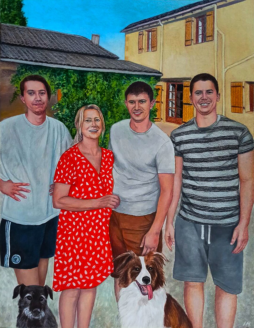 Custom Oil Portrait Painting: Hand-painted Family or Pet on Canvas - Etsy