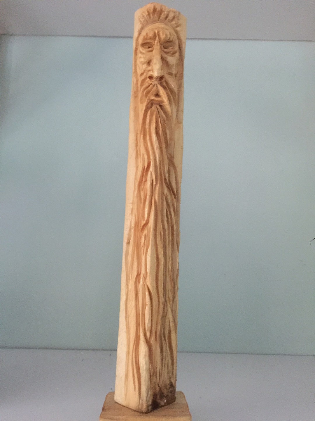 Tall Handcrafted Woodspirit With Long Flowing Beard - Etsy