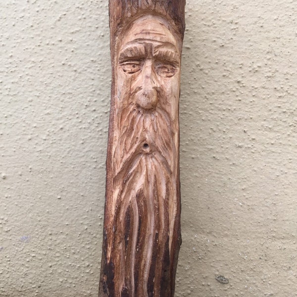 Carved Wood Spirit - Etsy UK