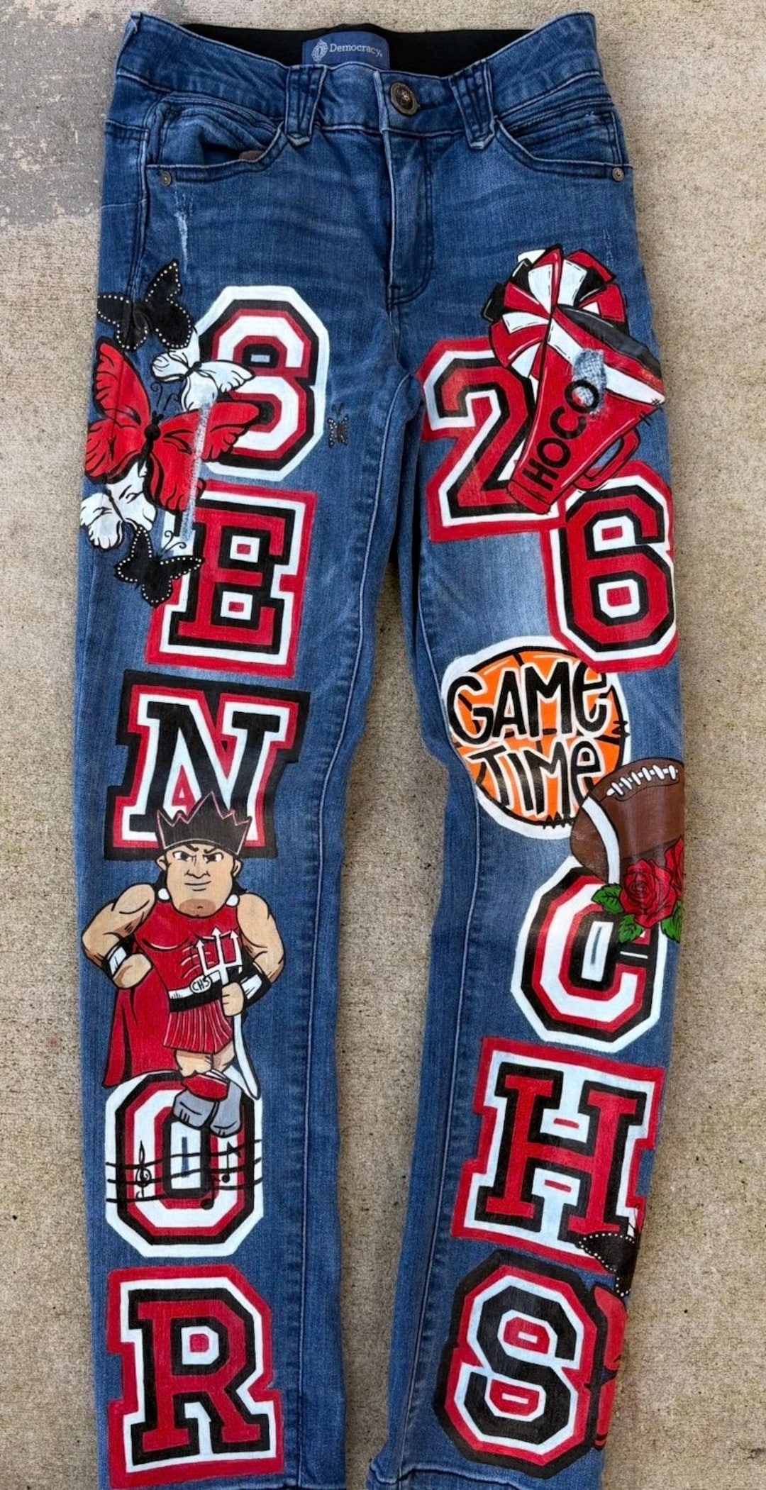 Homecoming Spirit Jeans - School Pride Jean - Senior Jeans - Spirit ...
