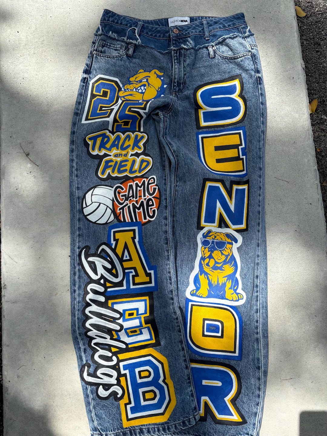 Homecoming Spirit Jeans - School Pride Jean - Senior Jeans - Spirit ...