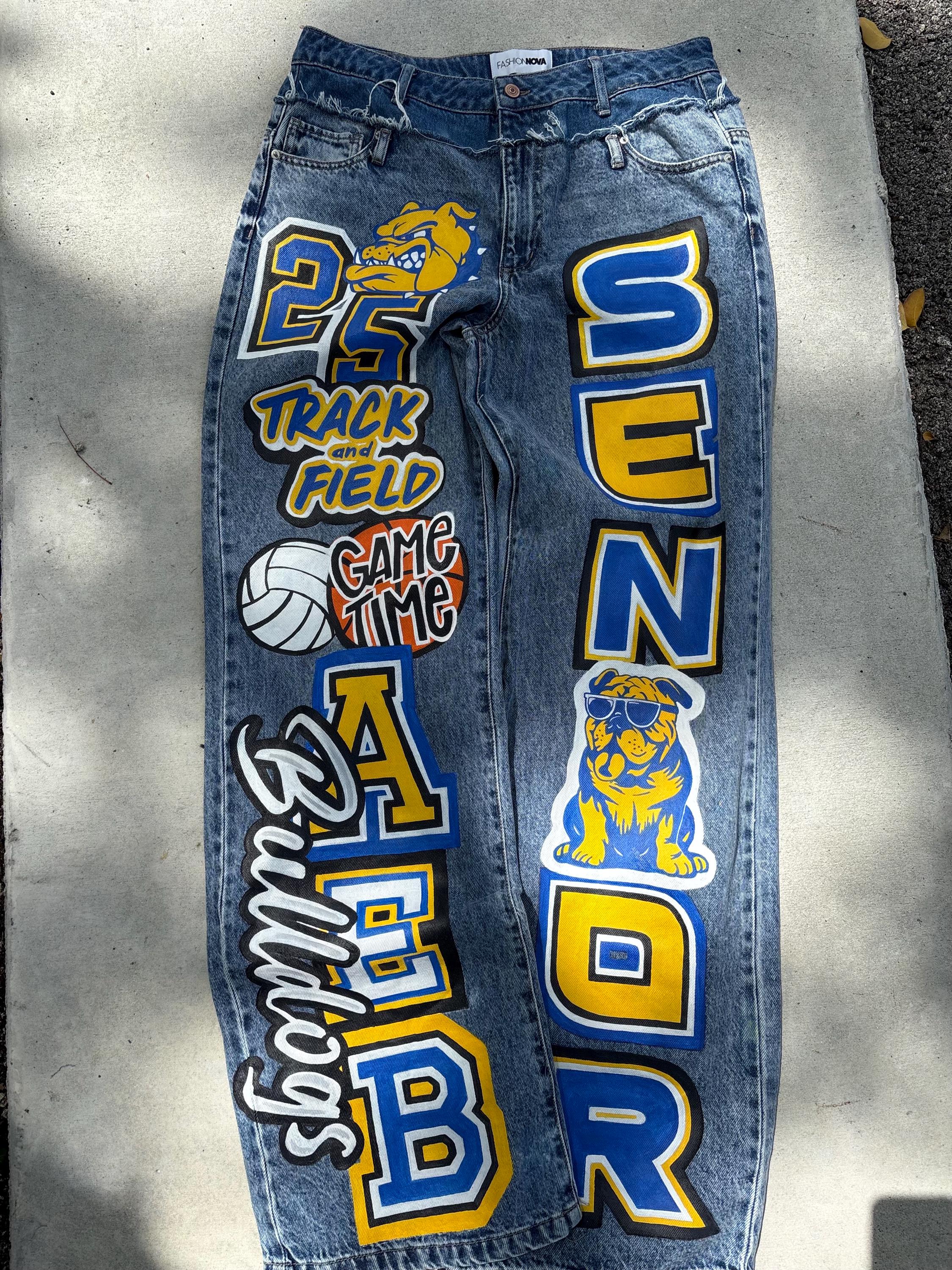Homecoming Spirit Jeans - School Pride Jean - Senior Jeans - Spirit ...