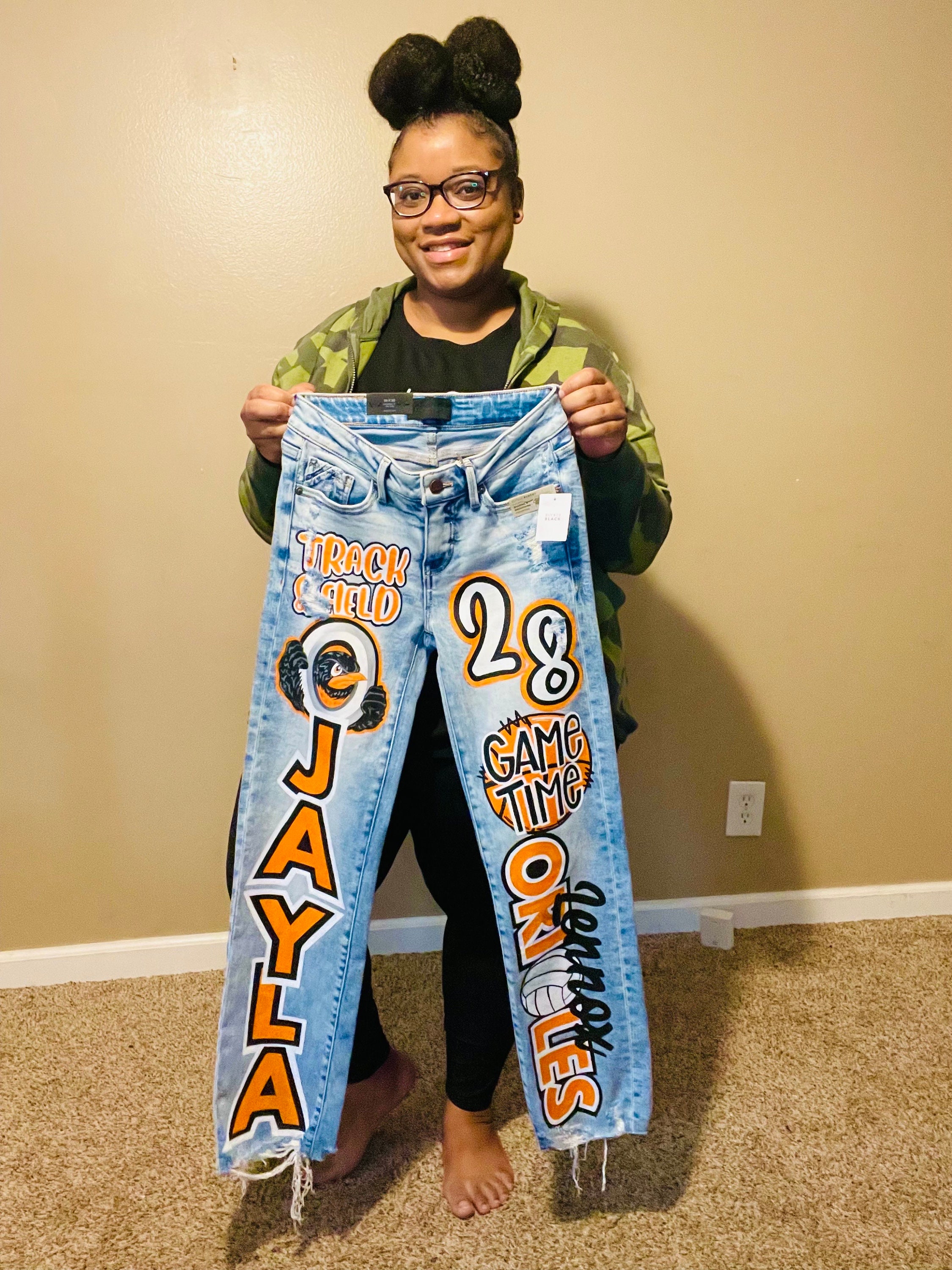 Homecoming Spirit Jeans - School Pride Jean - Senior Jeans - Spirit ...