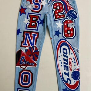Homecoming Spirit Jeans - School Pride Jean - Senior Jeans - Spirit ...