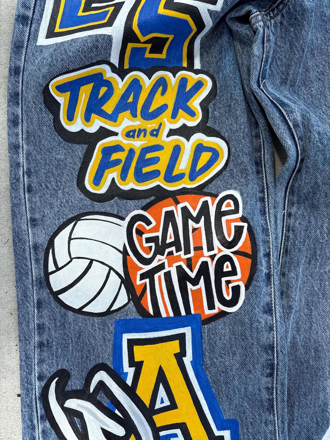 Homecoming Spirit Jeans - School Pride Jean - Senior Jeans - Spirit ...