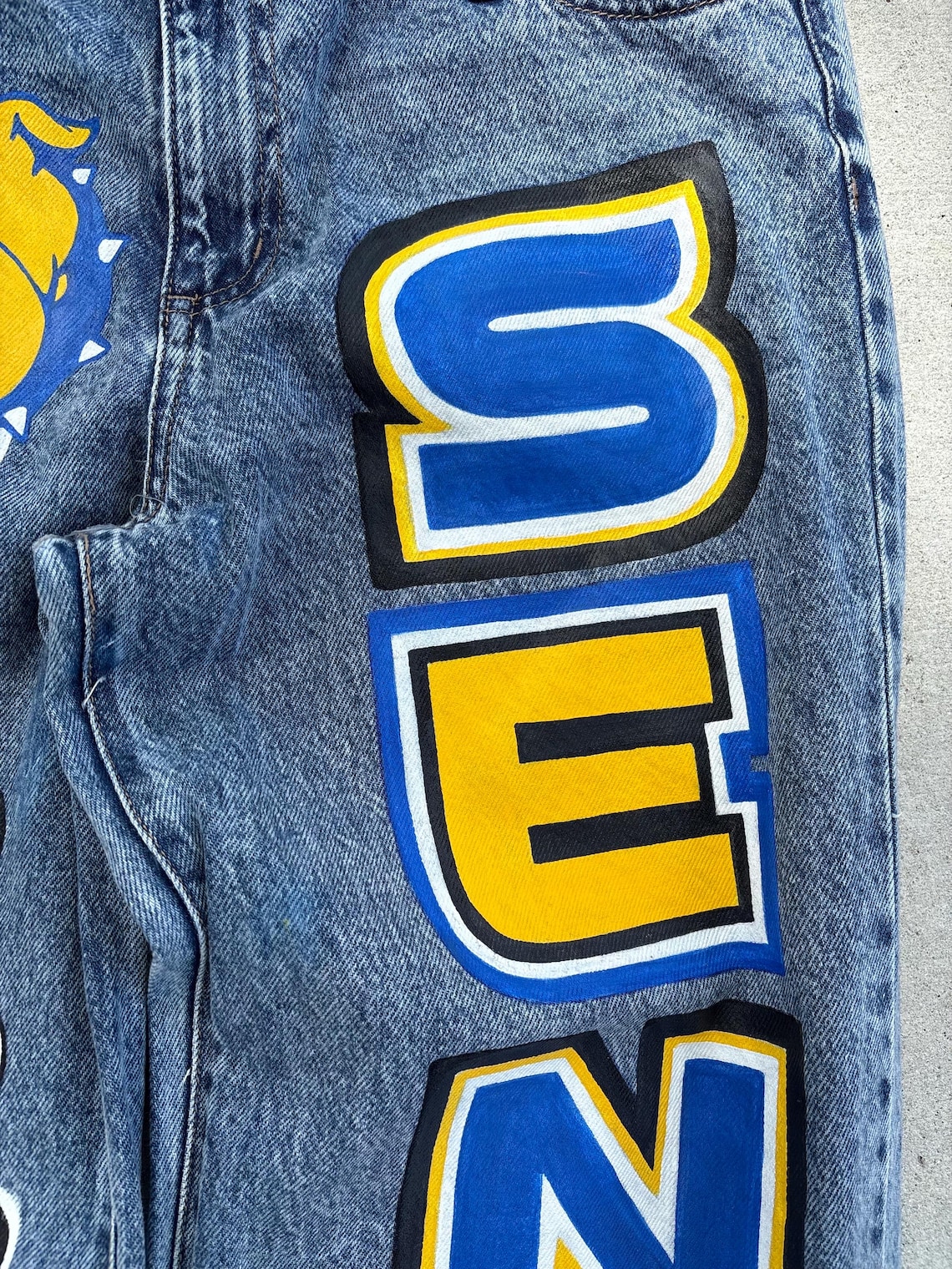 Homecoming Spirit Jeans - School Pride Jean - Senior Jeans - Spirit ...
