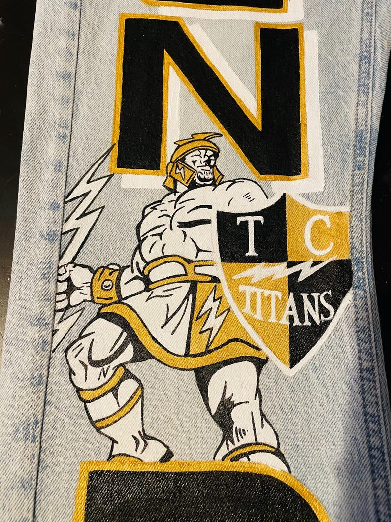 Custom Senior Pants – Hand-painted Graduation Jeans – Class of 2026 ...