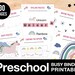 Unicorn themed Printable Learning Packet 30 pages Preschool | Etsy