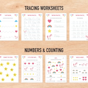 Little Pony Busy Book Activities for Toddler Girl, Printable Packet for ...