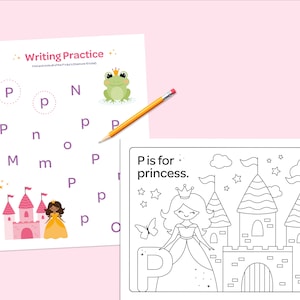 Princess Themed Printable Learning Packet for Preschool & Kindergarten ...