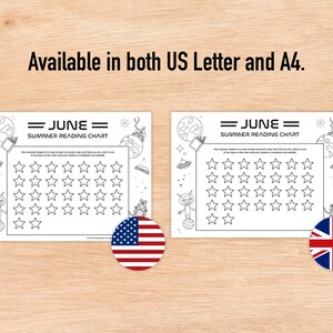 Printable Summer Reading Chart, Space Themed Coloring Calendar, Reading ...