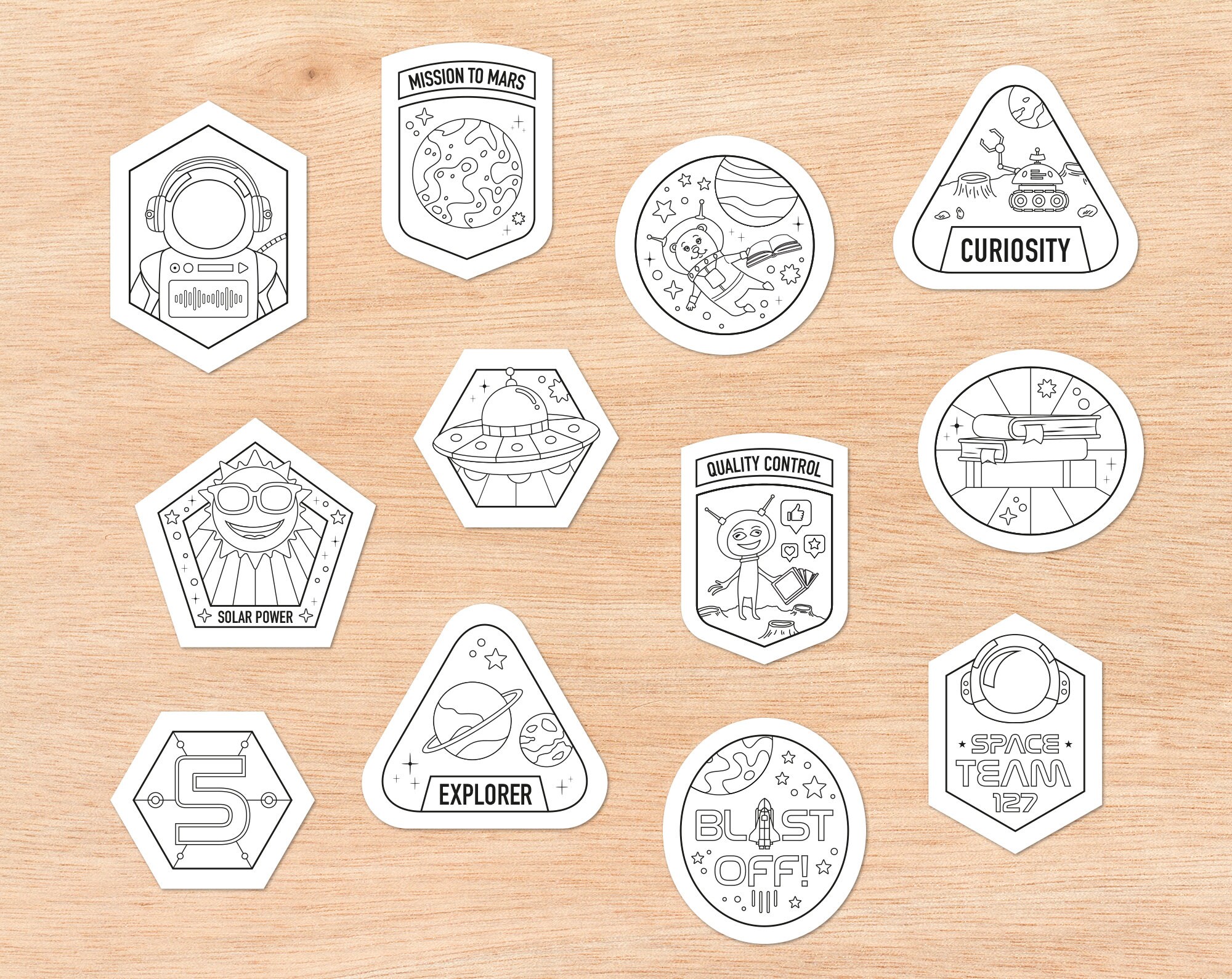 Summer Reading Challenges Log, Printable Space Themed Activity ...