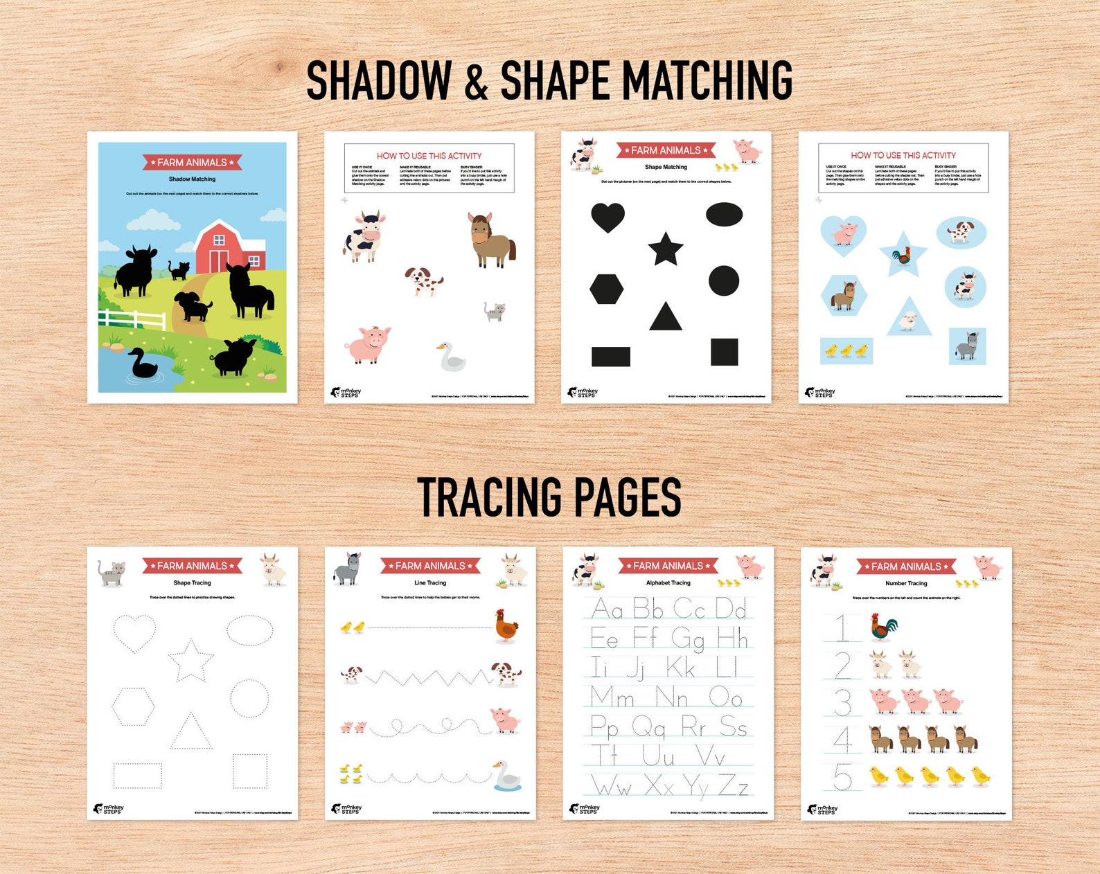 Farm Animals Themed Printable Busy Binder for Toddlers & - Etsy UK