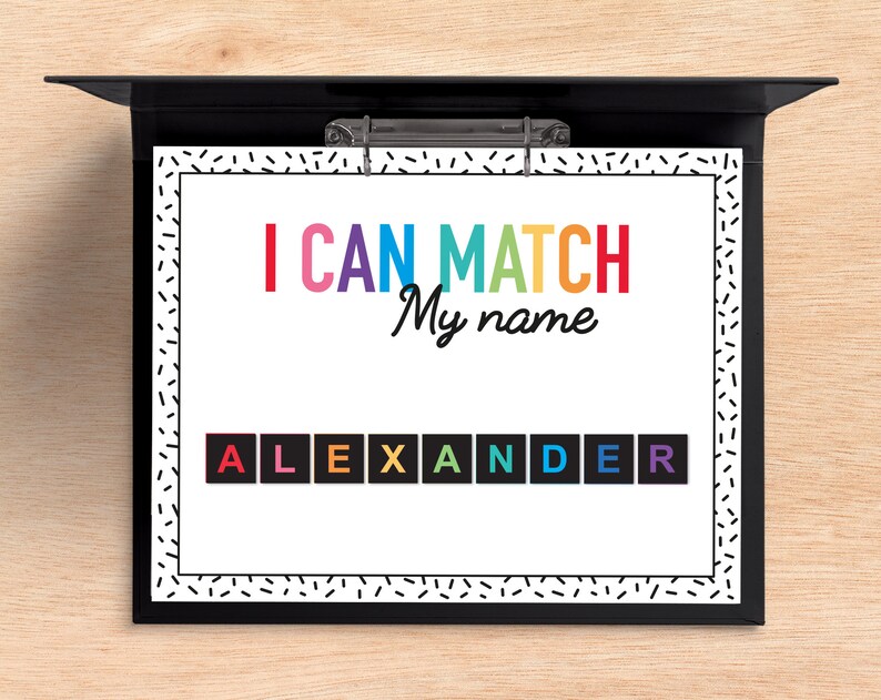 Editable Name Matching Activity 9 Letter Name I Can Spell - Etsy Australia