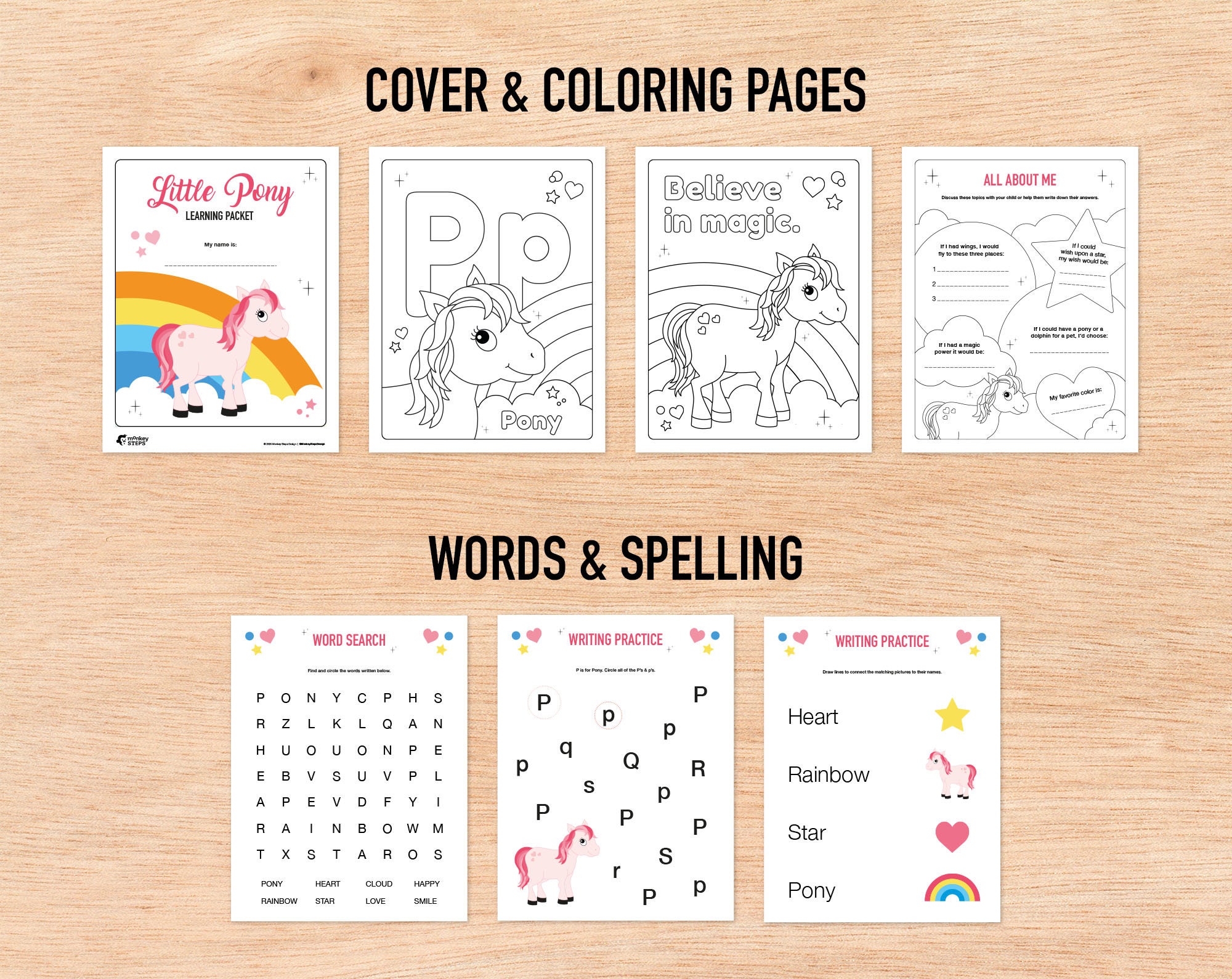 Little Pony Busy Book Activities for Toddler Girl Printable - Etsy UK