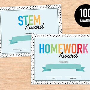 100 Editable Class Awards, Printable Certificates for Teachers, End of ...
