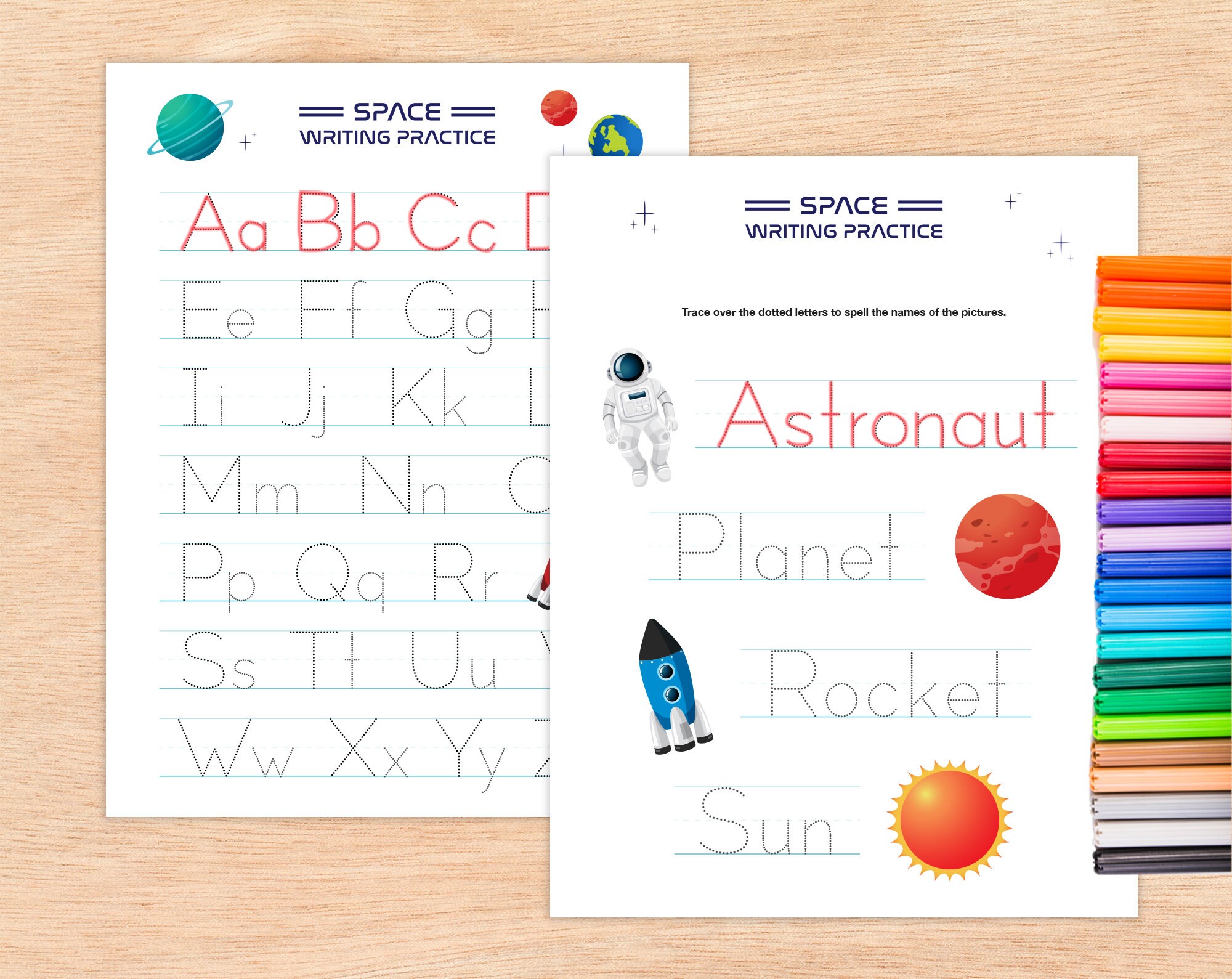 Space Themed Worksheets & Activities for Early Learners - Etsy