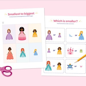 Princess Themed Printable Learning Packet for Preschool & Kindergarten ...