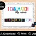 Editable Name Matching Activity 3 Letter Name, I Can Spell My Name ...
